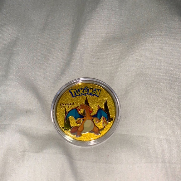 Pokemon | Other | Pokemon Charizard Gold Plated Coin | Poshmark